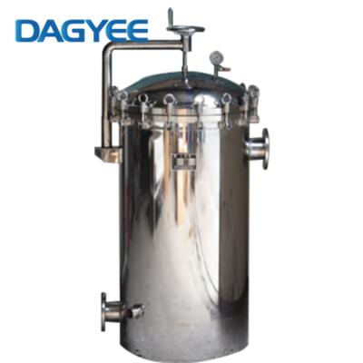 China DYG-1-1S Single Bag Filter Housing 18m3/h SUS304 Stainless Steel 12bar for sale