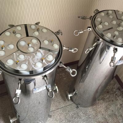 China Dagyee DYG-10-40 Multi 10 Cartridge Filter Housing SUS304 316 40 Inch 10 Cartridge for sale