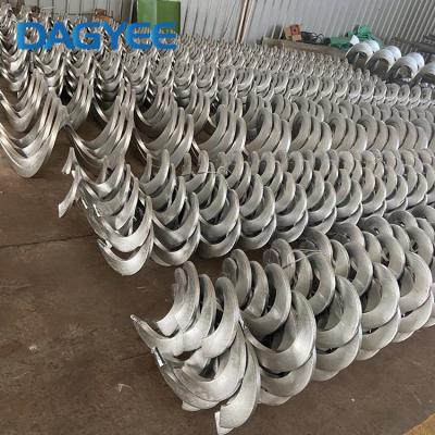 China 310S High Temperature Shaftless Screw Conveyor 1000C Waste Incineration 220mm Diameter for sale