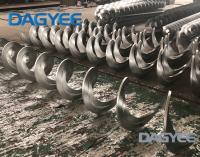 China SGS Continuous Centerless Shaftless Screw Conveyor 260mm OD 18mm Thickness for sale