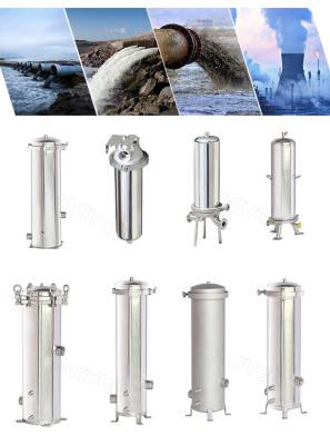 China 316 Single Bag Filter Liquid 304 10 Inch Cartridge Filter Housing for sale