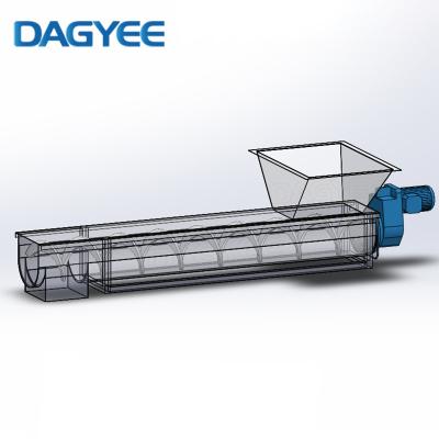 China U Shape Customized Multiple Live Bottom Feeders Shaftless Screw Conveyor for sale