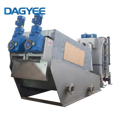 China Stainless Steel Multi-Disc Sludge Press Stacked Screw Dehydrator for sale