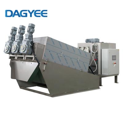 China Hammer And Snail Multi Disc Screw Press Dehydrator Wastewater Solid Liquid Separator for sale