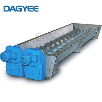 China SS304 316 Twin Stainless Steel Shaftless Screw Conveyor 10m Length 20rpm for sale