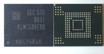 China KLMCG8WEBD-B031 64GB eMMC Memory Chip BGA Package 1.8V/3.3V Gen6 for PC and Mobile Storage for sale