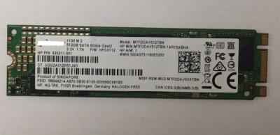 China MTFDDAV512TBN-1AR15ABHA 512GB SSD 1100 Series M.2 SATA Drive with 530 MB/s Read Speed for sale
