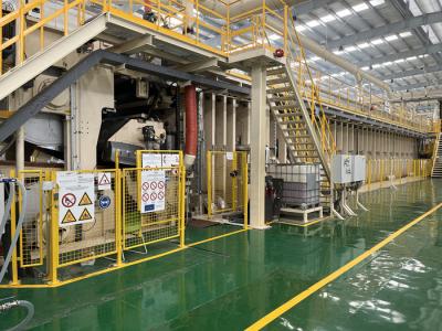 China Fully Automatic Particle Board Continuous Press Production Line 300-1500 Cbm Per Day for sale
