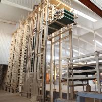 China 4/6 Feet MDF Production Line Multi-Opening Flat Plate Hot Press 100-700 Cbm/Day for sale