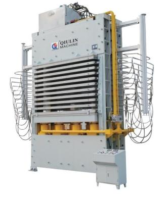 China 1000 Ton 10 Layer Hot Press for Plywood Production 32kgf/cm2 2700x1370mm Platen for sale