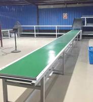 China Aluminum Iron Lean Pipe ESD Belt Conveyor Line For Textile Apparel Manufacturing for sale