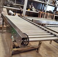 China Belt Speed 0-10 m/min Roller Conveyor Line for Green Factories Frame Width 500 mm Customized for sale