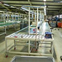 China 200 kg Load Capacity Cleanroom Roller Conveyor Line For Semiconductor PLC/Manual Control System for sale