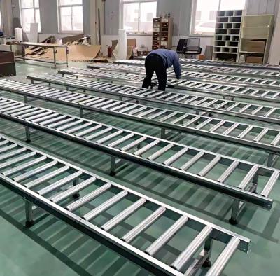 China Explosion-Proof Roller Conveyor Line Customized Frame Width 500 mm Roller Diameter 50 mm Manual for Chemical Plants for sale