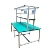 China Industrial Aluminium ESD Workbench 240x120x185cm 40W LED for sale