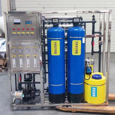 China PVC 0.5 tons of double-stage reverse osmosis equipment for Drinking Water Bottling Plant for sale