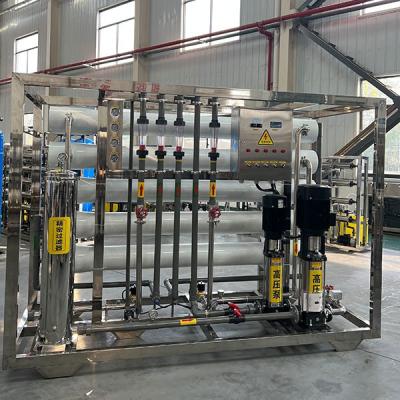 China 4T Double Stage Reverse Osmosis Equipment For Commercial Water Purification for sale