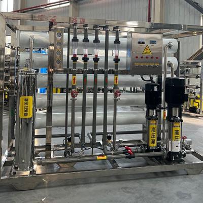 China Double Stage Video Outgoing-Inspection Provided 4 Ton Reverse Osmosis Water Desalination Machine for sale