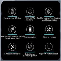 China Blue Jar Reverse Osmosis Water Filter System With 80% Recovery Rate for sale