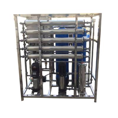 China High Efficiency 0.5t/H Two-Stage Stainless Steel Reverse Osmosis Equipment Ro Pure Water System for sale