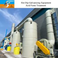China Encapsulated Pre-Treatment Hot Dip Galvanizing Line Plant with 95% Acid Fume Removal and Custom Zinc Kettle Design for sale