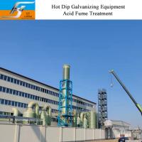 China Encapsulated Pre-Treatment Hot Dip Galvanizing Line Plant with 95% Acid Fume Removal and Custom Zinc Kettle Design for sale