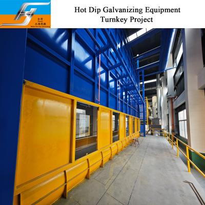 China Hot Dip Galvanizing Furnace Equipment with 95% Fume Removal and 25 mg/m³ Emission Control System for sale