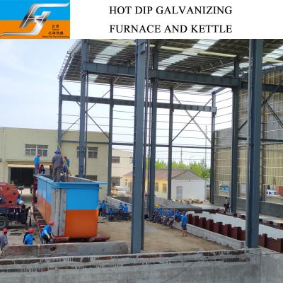 China Steel XG08 Zinc Kettle for Hot Dip Galvanizing - 50mm/60mm Thickness with 440-465°C Operating Range for sale