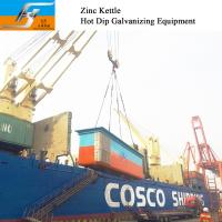 China Hot Dip Galvanizing Zinc Kettle Production Line with Pulse Fired High Velocity Furnace and XG-08 Steel Construction for sale