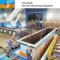 China Hot Dip Galvanizing Zinc Kettle Production Line with Pulse Fired High Velocity Furnace and XG-08 Steel Construction for sale