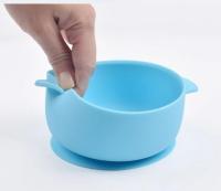China Food Degree Baby Silicone Food Bowl Suitable For Dishwasher FDA Approved for sale