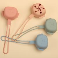 China Dishwasher Safe Molding In One Cute Baby Silicone Products Puppy Shaped for sale