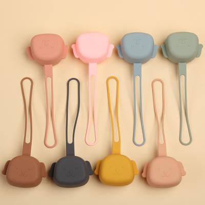 China Dishwasher Safe Molding In One Cute Baby Silicone Products Puppy Shaped for sale