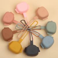 China Dishwasher Safe Molding In One Cute Baby Silicone Products Puppy Shaped for sale