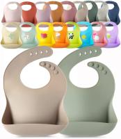 China Anti Bacterial Eco Friendly Baby Feeding Bibs Can Be Customized for sale