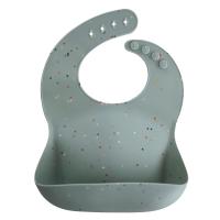 China Easy To Clean BPA Free Dust Proof Silicone Baby Bib Safe In Freezer for sale