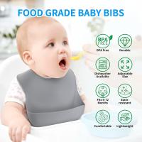 China BPA Free No Harmful Food Grade Silicone Baby Feeding Napkin Safe In Boiling Water for sale