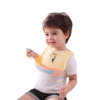 China Soft Molding In One Solid Baby Silicone Feeding Bib Safe In Boiling Water for sale