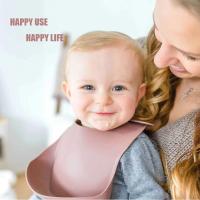 China No Harmful Material Silicone Baby Bib Safe In Microwave Durable Logo Customized for sale