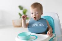 China Durable Degradable Solid Baby Feeding Silicone Apron Safe In Sterilizer for sale