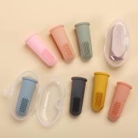 China Soft Infant Food Grade Silicone Finger Toothbrush 0-6 Months 6-12 Months for sale