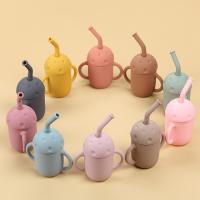 China Non Slip Handles Silicone Training Cups Toddler Training For Boys Girls for sale