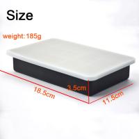 China Home Use FDA Food Grade Silicone Ice Mold Square Ice Cube Mould 130*260mm for sale