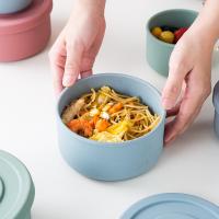 China Portable Silicone Food Storage Containers Leakproof Heat Resistant Lunch Box ODM for sale