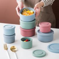 China Portable Silicone Food Storage Containers Leakproof Heat Resistant Lunch Box ODM for sale