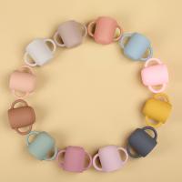 China Organic Toddler Silicone Training Cup 11*6*8cm Unbreakable Silicone Drinking Cups for sale