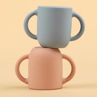 China Organic Toddler Silicone Training Cup 11*6*8cm Unbreakable Silicone Drinking Cups for sale