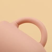 China Organic Toddler Silicone Training Cup 11*6*8cm Unbreakable Silicone Drinking Cups for sale