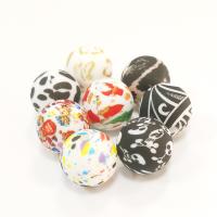 China Chewable Leopard Print Silicone Beads 12mm Silicone Beads DIY Baby Toy for sale