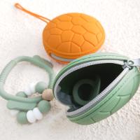 China Baby Care Silicone Pacifier Case Portable Pacifier Holder Container PVC Free OEM for sale